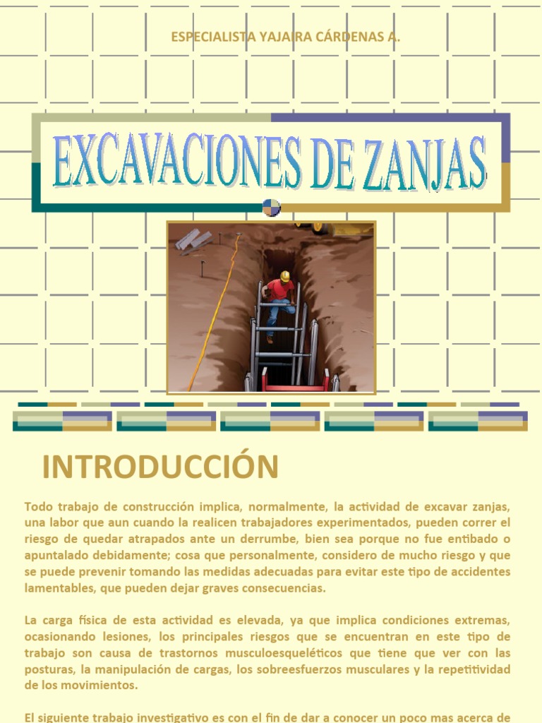 EXCAVACION DE ZANJAS