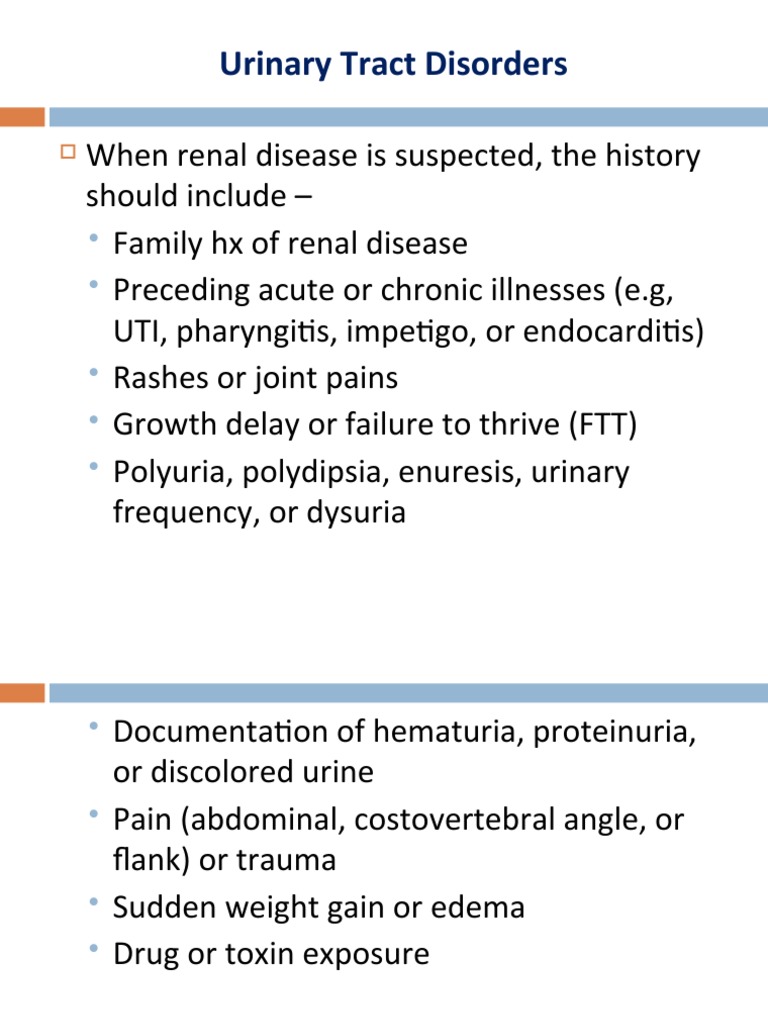 Urinary Tract Disorders | PDF | Urinary Tract Infection | Kidney