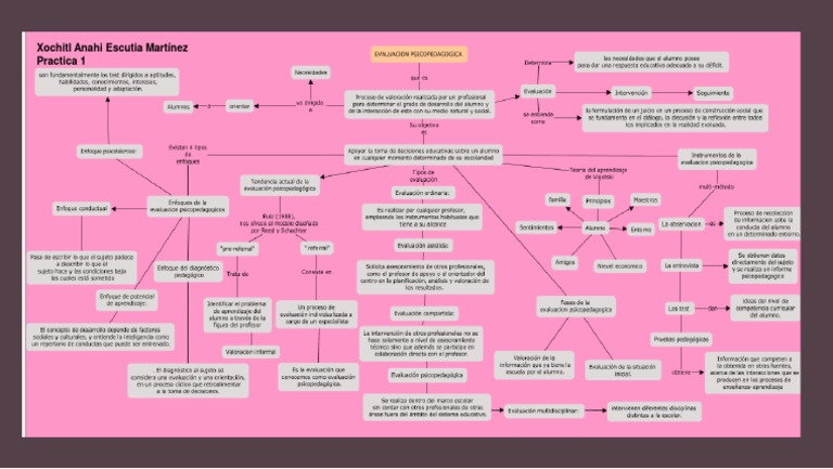 Mapa Conceptual. Evaluación Psicopedagogica | PDF