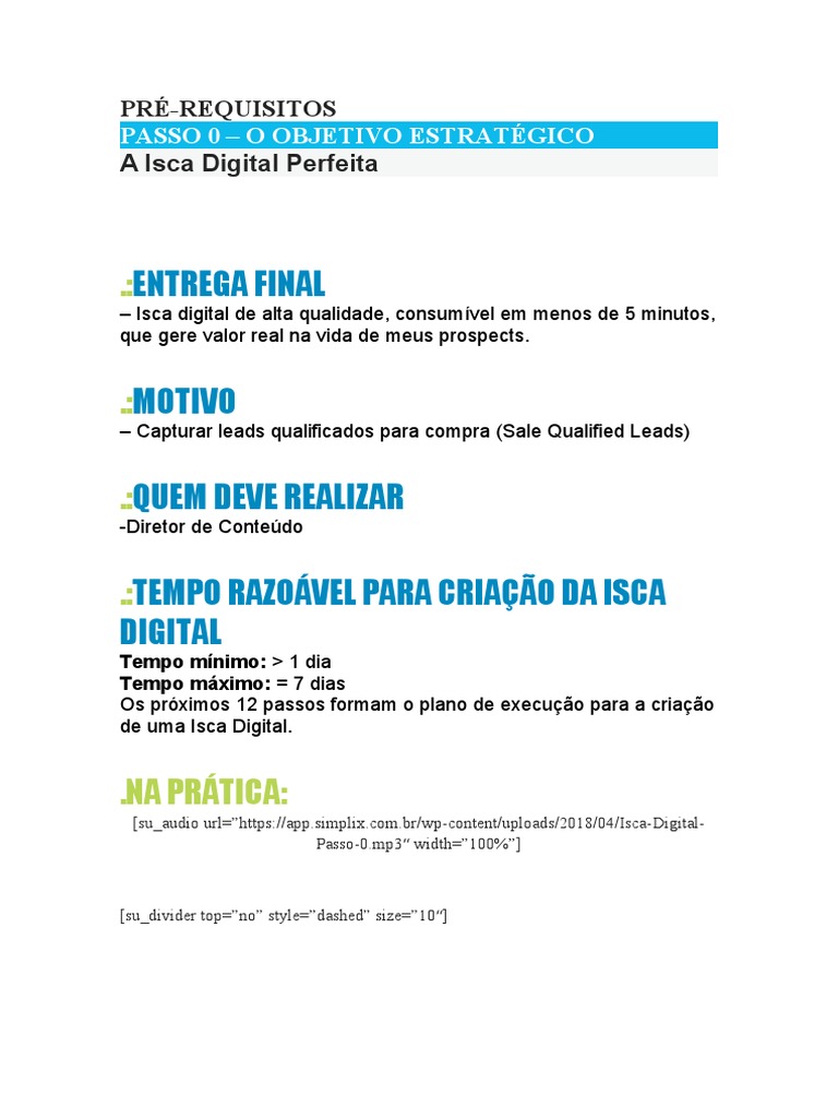 A Isca Digital Perfeita | PDF | Tempo | E-books