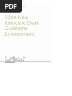 IEMA Associate Exam Practice Questions | PDF | Sustainability | Risk ...