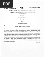 CSEC Spanish Paper 3 Situations | PDF