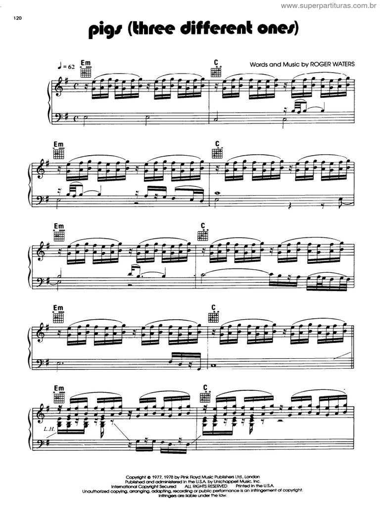 Pigs Pink Floyd Partitura | PDF