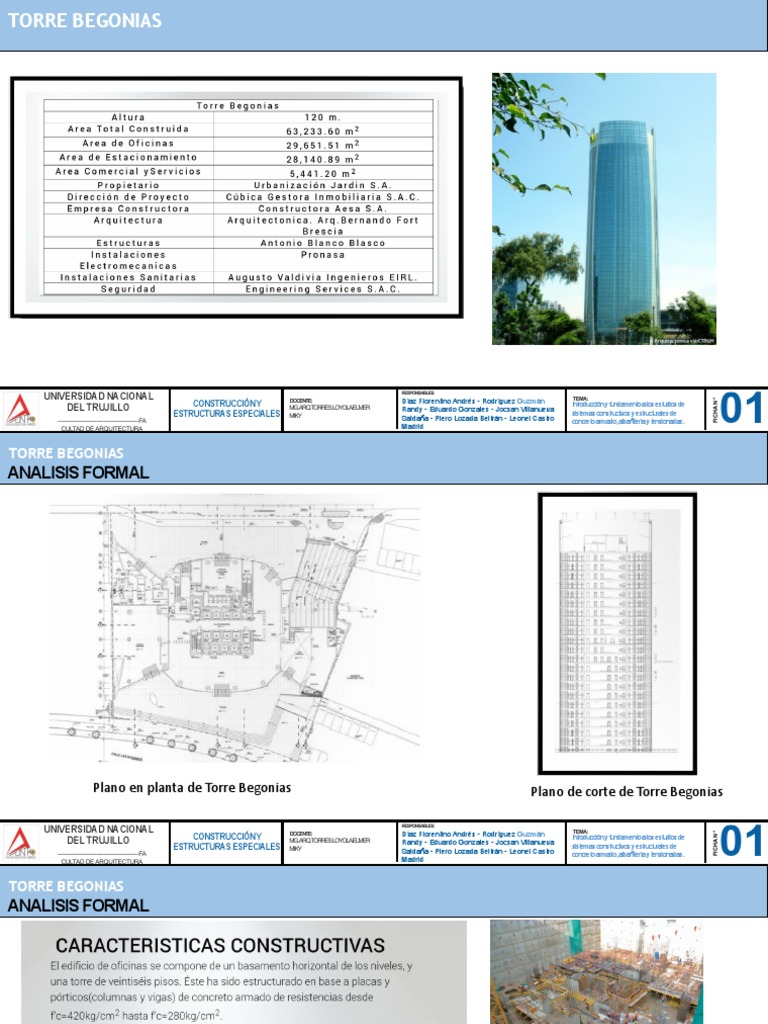 Torre Begonias | PDF | Ingeniero civil | Diseño arquitectonico