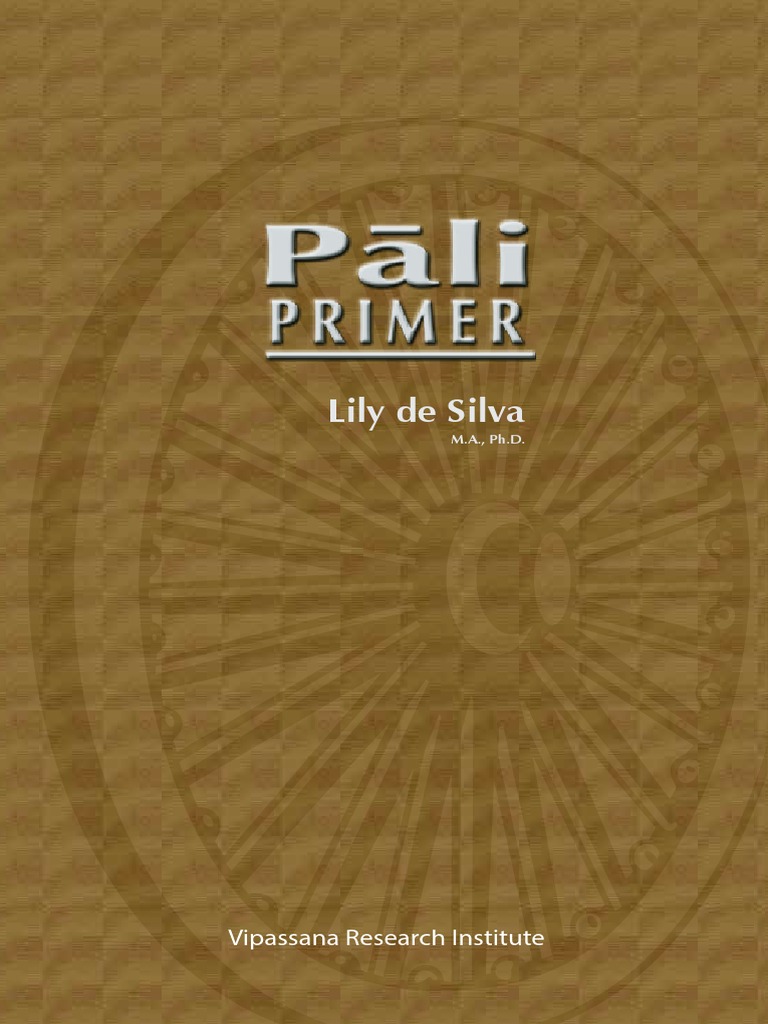 Pali Primer Lily de Silva - English | PDF | Grammatical Number | Plural
