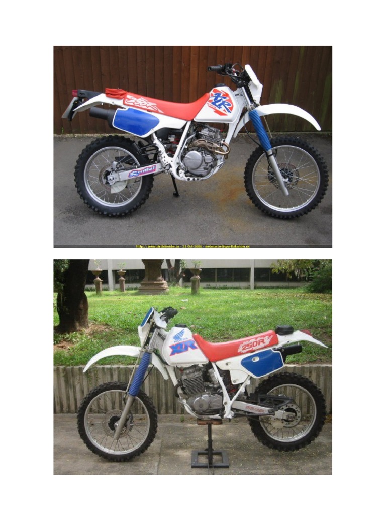 Honda 250 Xlr Fiche Technique