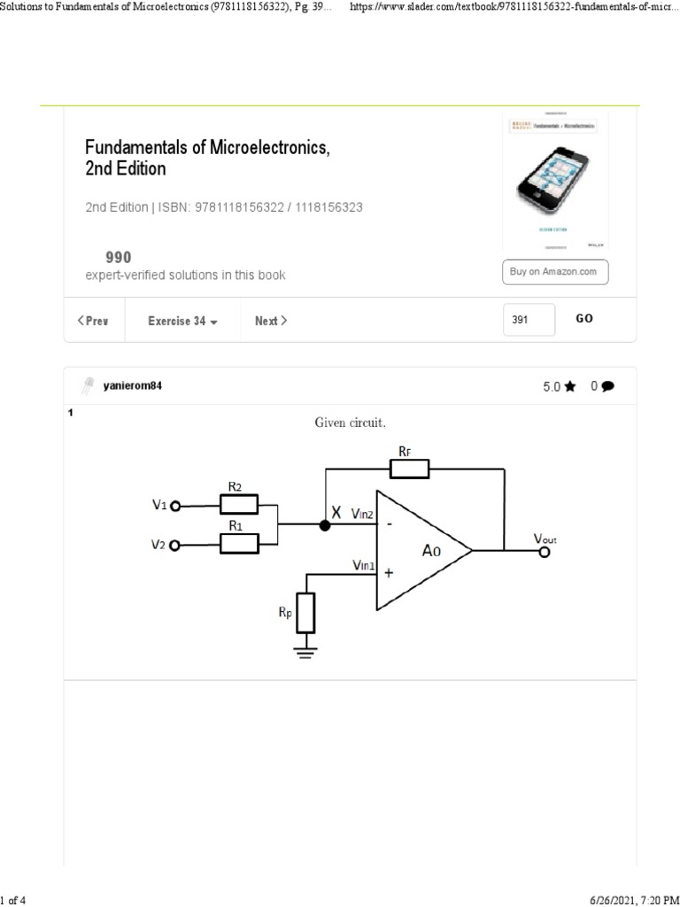 Fundamentals of Microelectronics, 2nd Edition | PDF