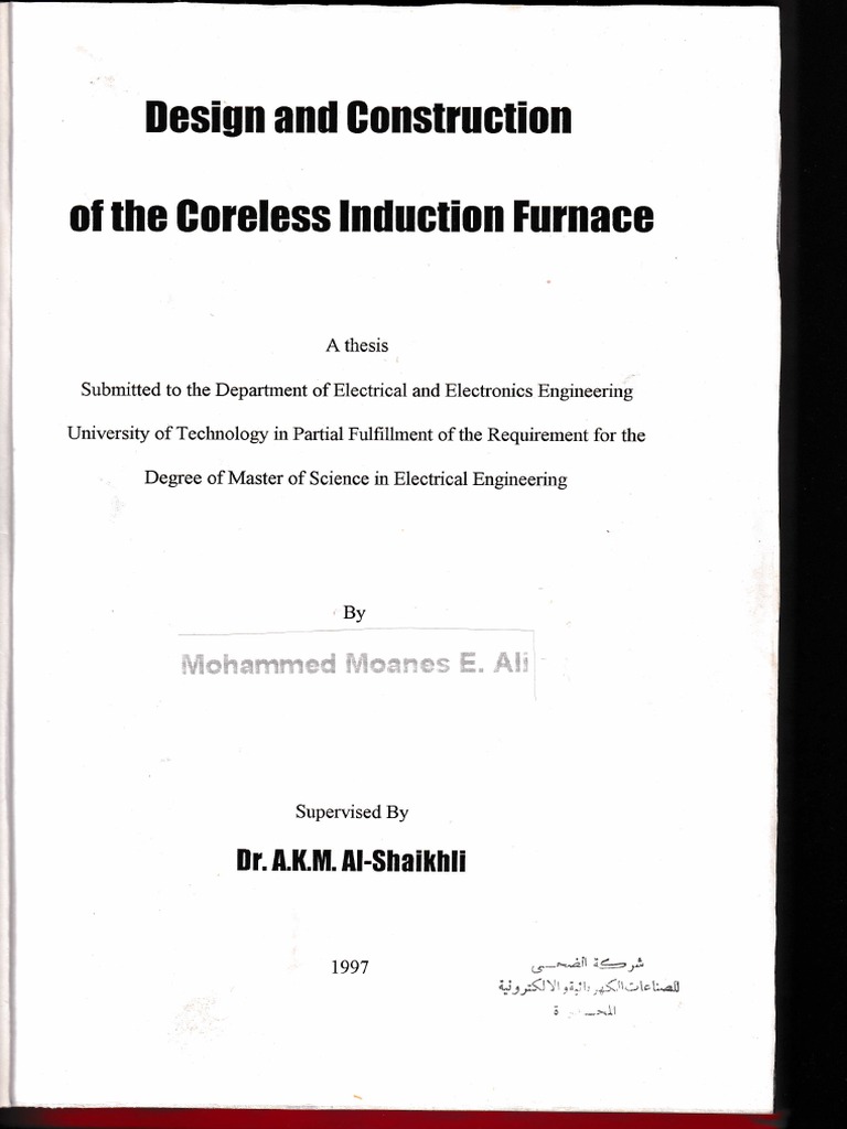 Designand Construtionofthe Coreless Induction Furnace | PDF | Inductor ...