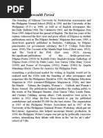 Post Colonial Period | PDF | President Of The Philippines | World Politics