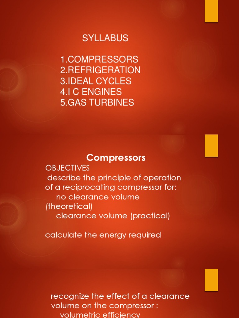 Chapter 1 Compressors | PDF | Piston | Vehicle Technology