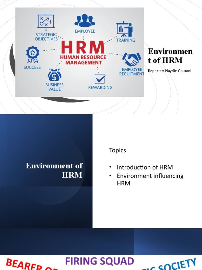 Environment of HRM | PDF | Human Resource Management | Employment
