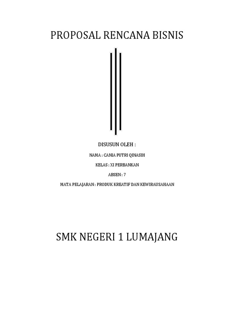 Proposal Rencana Bisnis | PDF