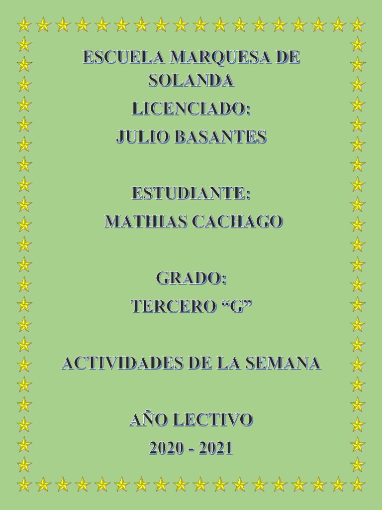 Escuela Marquesa de Solanda | PDF