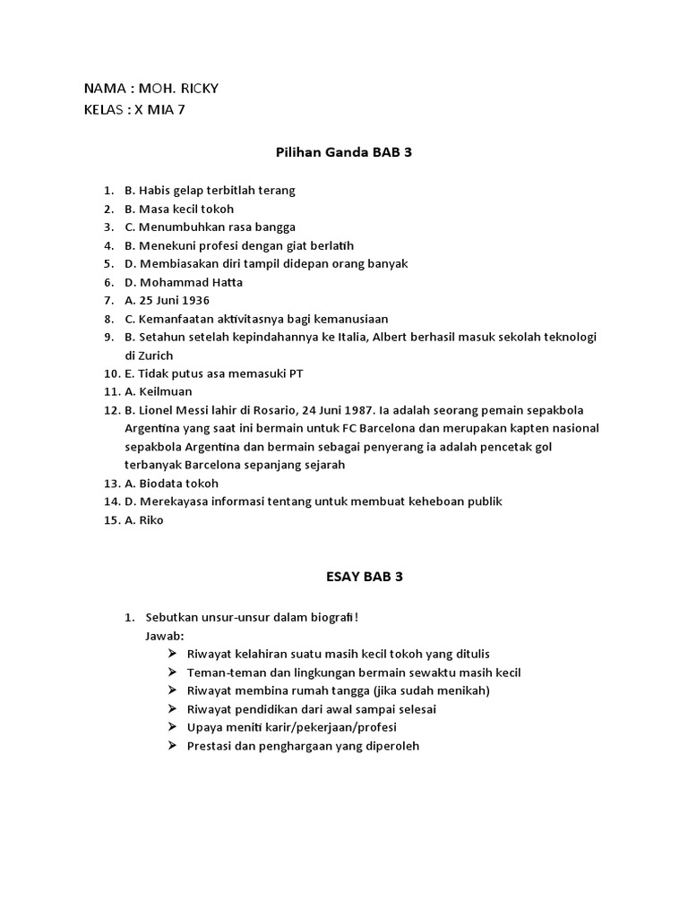 Moh. Ricky - Kelas X Mia 7 | PDF