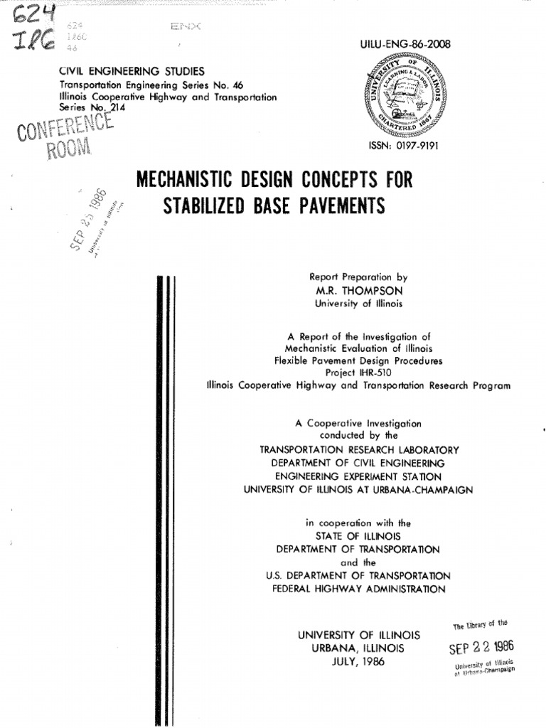 Mechannistic Design Concepts For Stabilized Base Pavements | PDF
