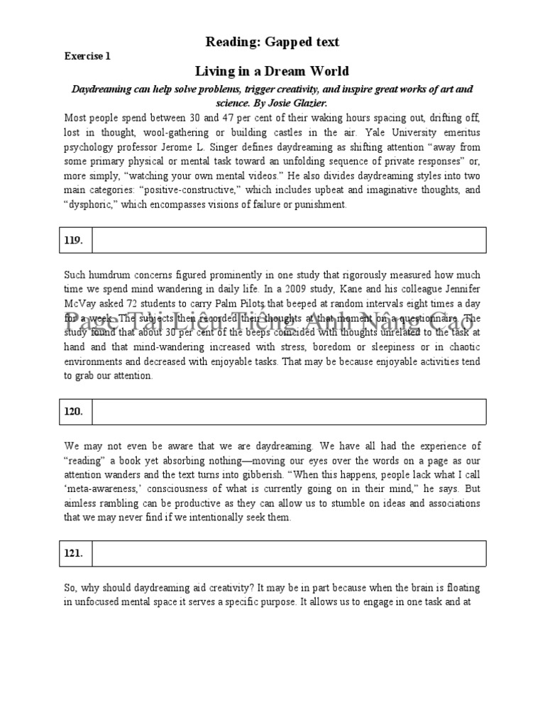 Reding Gapped Text | PDF | Silicon Valley | Mind Wandering