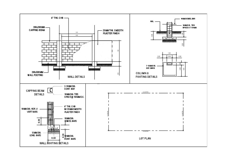 Concrete Fence Design Specifications | PDF