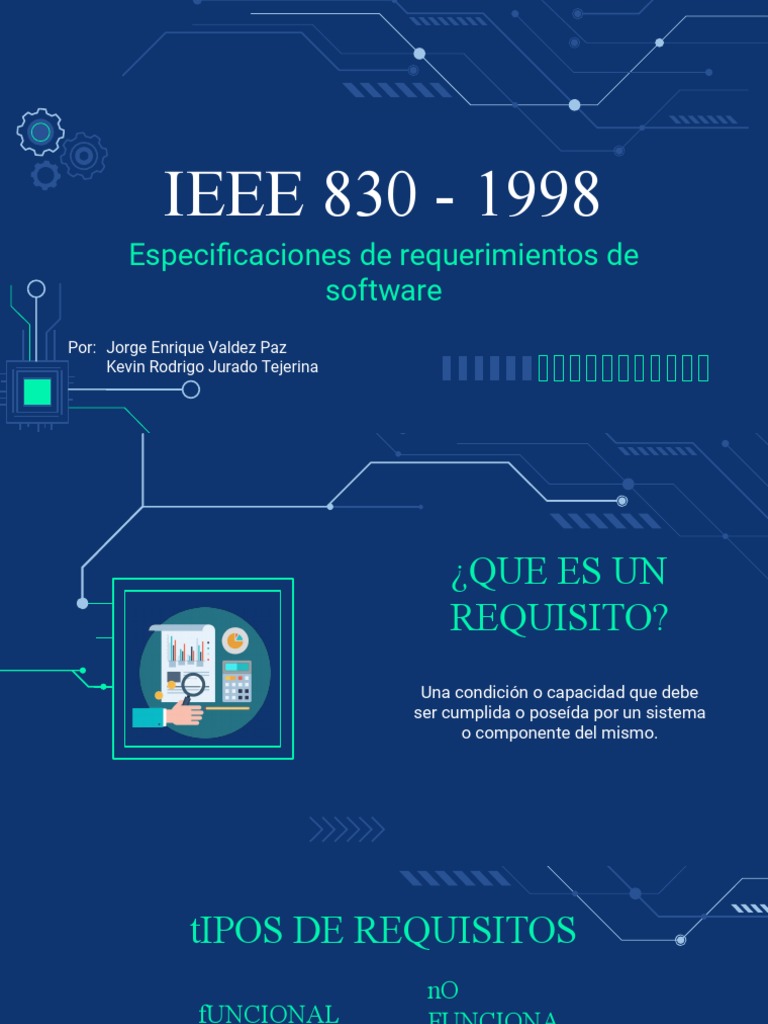 Ieee 830 - 1998 | PDF | Usuario (informática) | Software