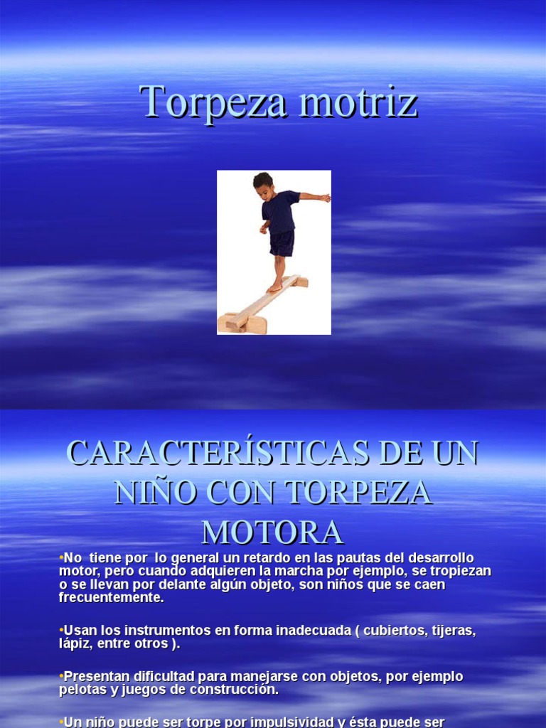 Torpeza Motriz JONATHAN HERRAN | PDF | Medicina CLINICA | Neurociencia