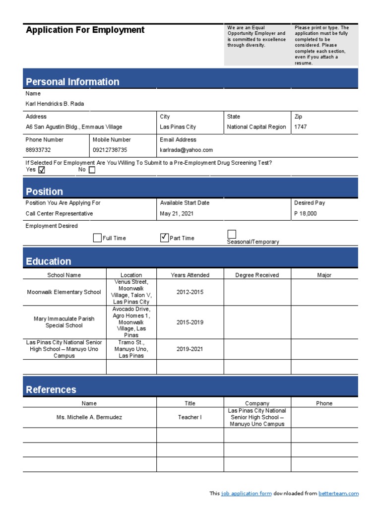 Work Immersion Week 7 Activity Sheet | PDF | Labour | Business