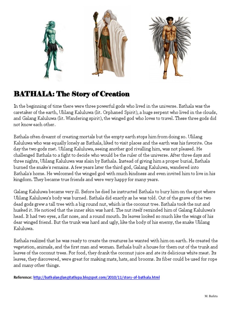 BATHALA The Story of Creation | PDF