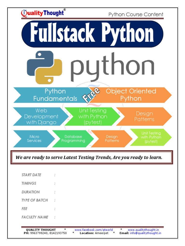 Python Fundamentals Object Oriented Python Web Development With Django