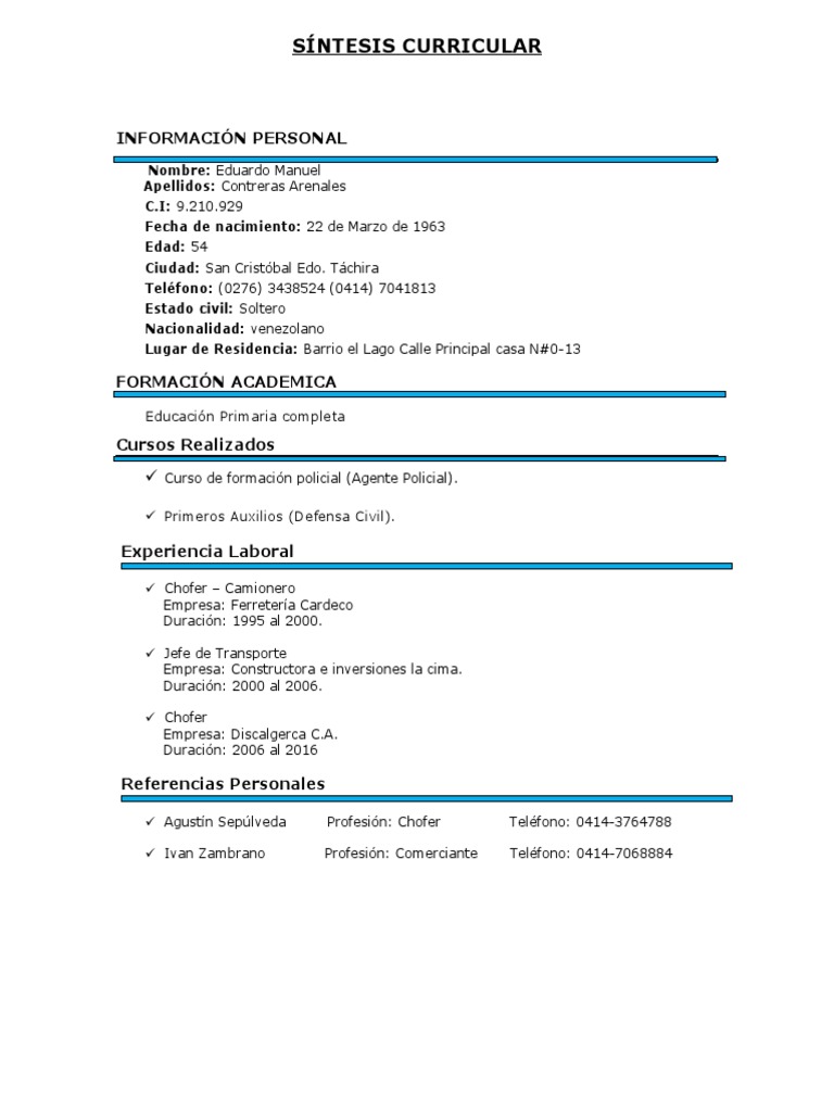 Curriculum Eduardo | PDF