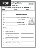 Class 3 EVS Worksheets | PDF | Leaf | Plants