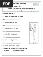 People Who Help Us Worksheet 1pdf | PDF