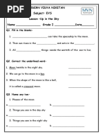 EVS Worksheet - Class I (Lesson 4: Clothes) | PDF | Clothing | Nature