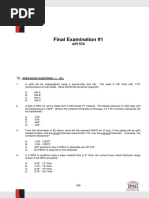 API-570 Final Exam Questions | PDF | Pipe (Fluid Conveyance) | Welding