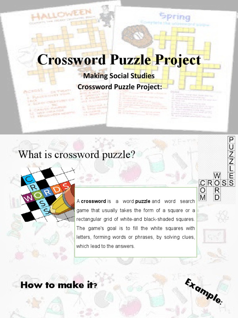 Crossword Puzzle Social Sudies Project | PDF | Crossword | Physical ...