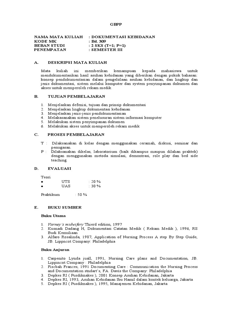 GBPP Dokumentasi | PDF