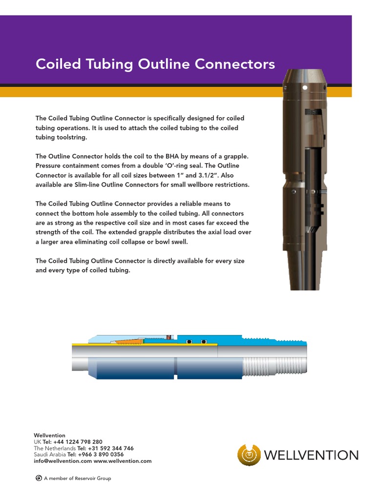 Coiled Tubing Outline Connectors Guide | PDF | Home & Garden
