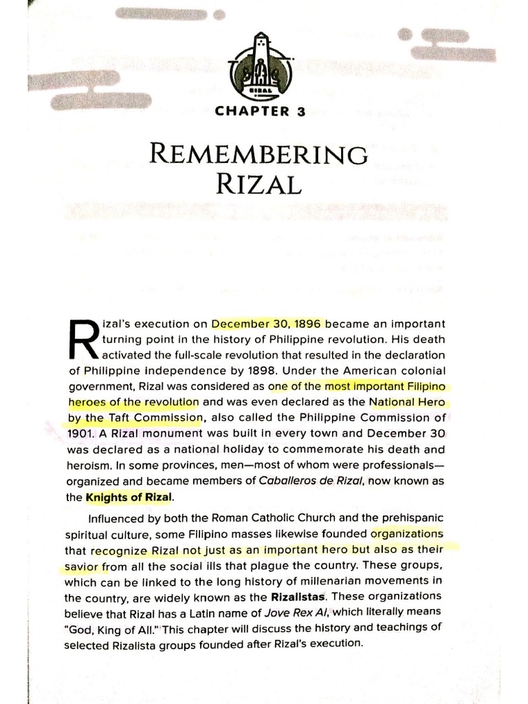 Remembering Rizal | PDF
