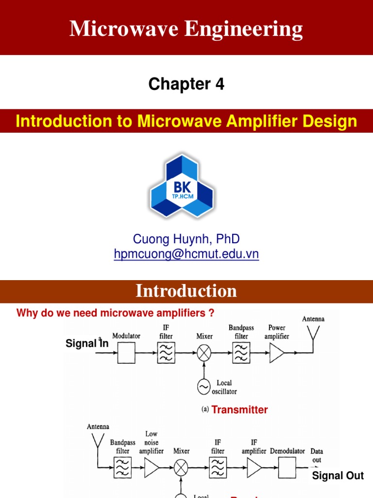 Chapter 4 Introduction To Microwave Amplifier Design | PDF | Microwave ...