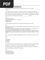 Nqesh Reviewer 2025 | PDF | Teachers | Inquiry Based Learning
