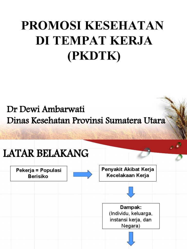 Promosi Kesehatan Di Tempat Kerja Dan GP2SP | PDF