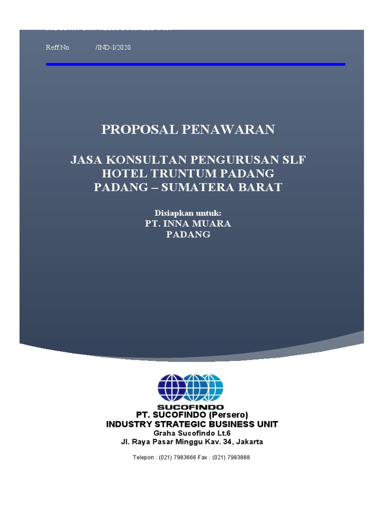 Proposal Asesmen Dan Konsultan SLF Hotel Truntum Padang | PDF