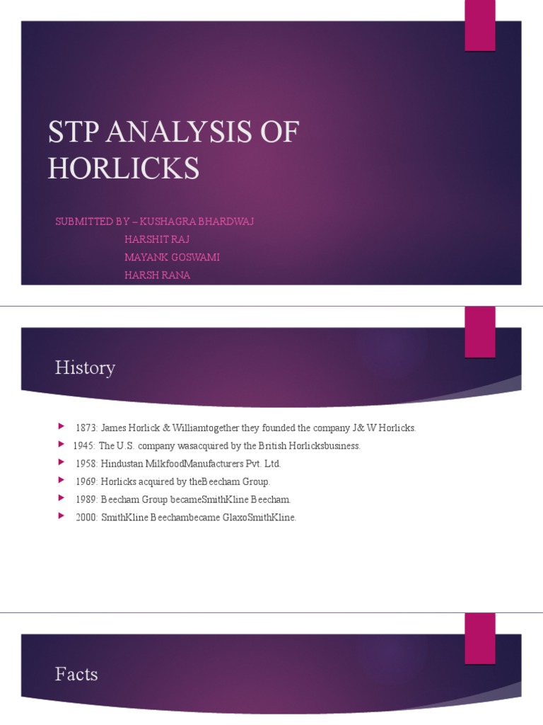 STP Analysis of Horlicks | PDF | Food And Drink | Beverages