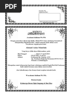 Contoh Surat Undangan Ruwahan | PDF