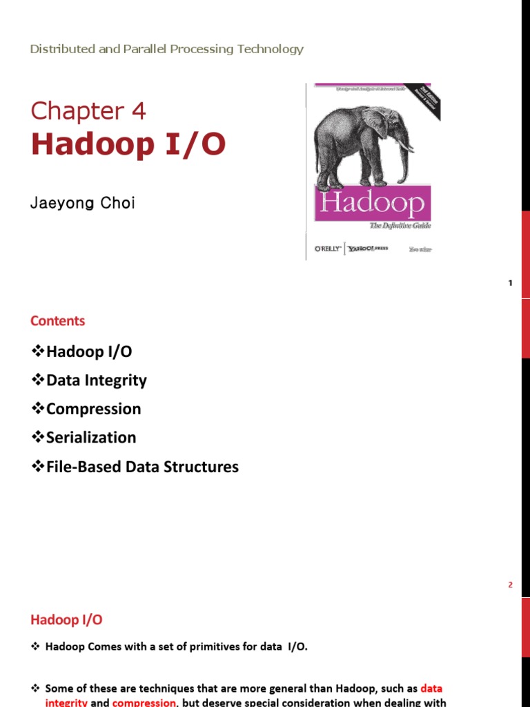 Hadoop I/O: Jaeyong Choi | PDF | String (Computer Science) | Data ...