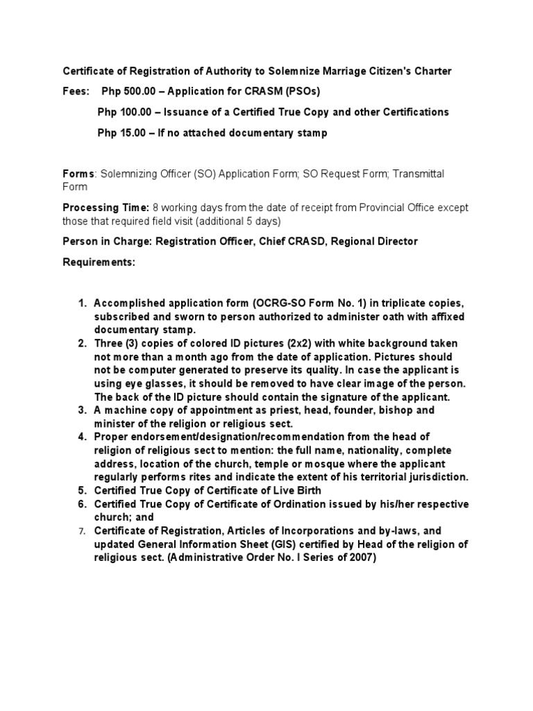 CRASM Renewal Requirements and Fees | PDF