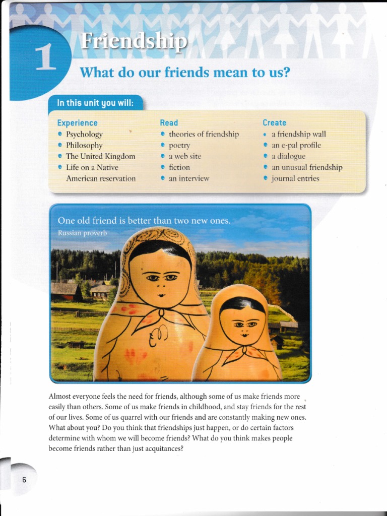 Unit 1 Friendship | PDF | Friendship | Human Nature