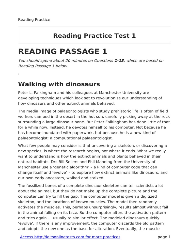 Reading Passage 1 | PDF | Artificial Intelligence | Intelligence (AI ...