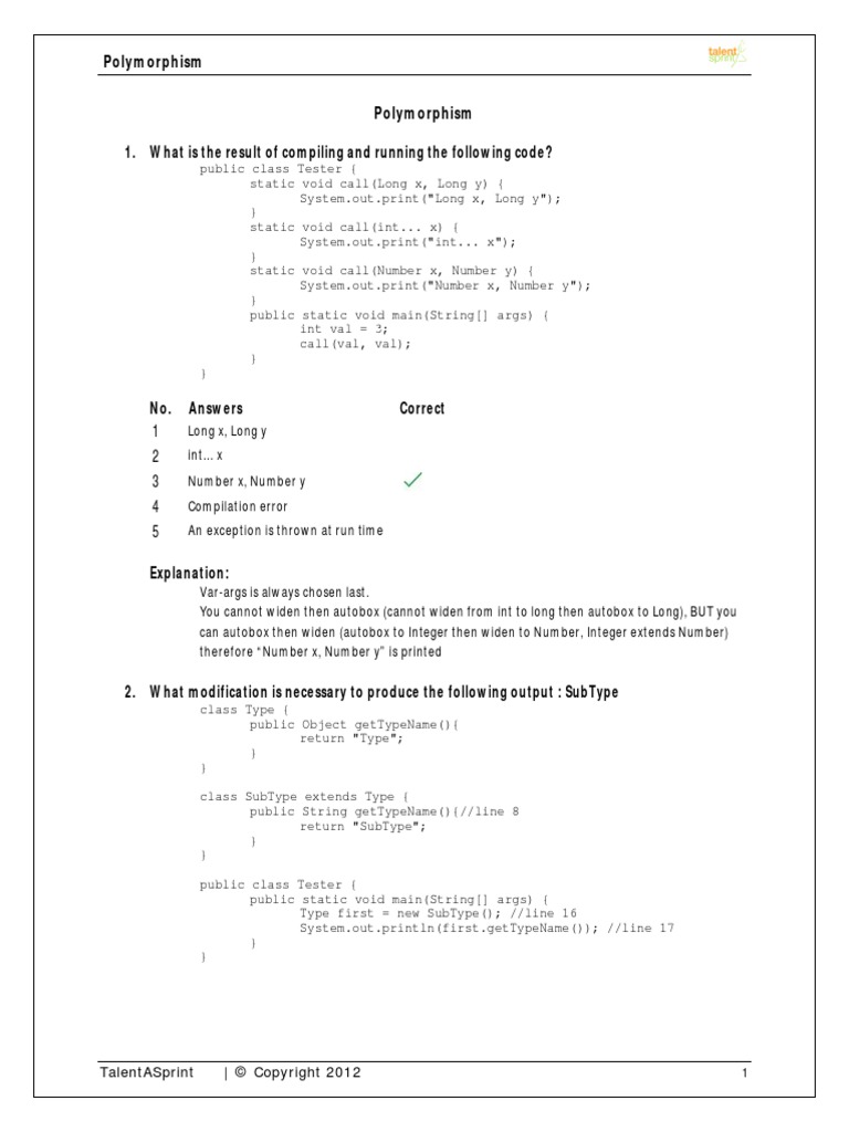 Classes And Objects Ocjp Pdf Method Computer Programming Inheritance Object Oriented