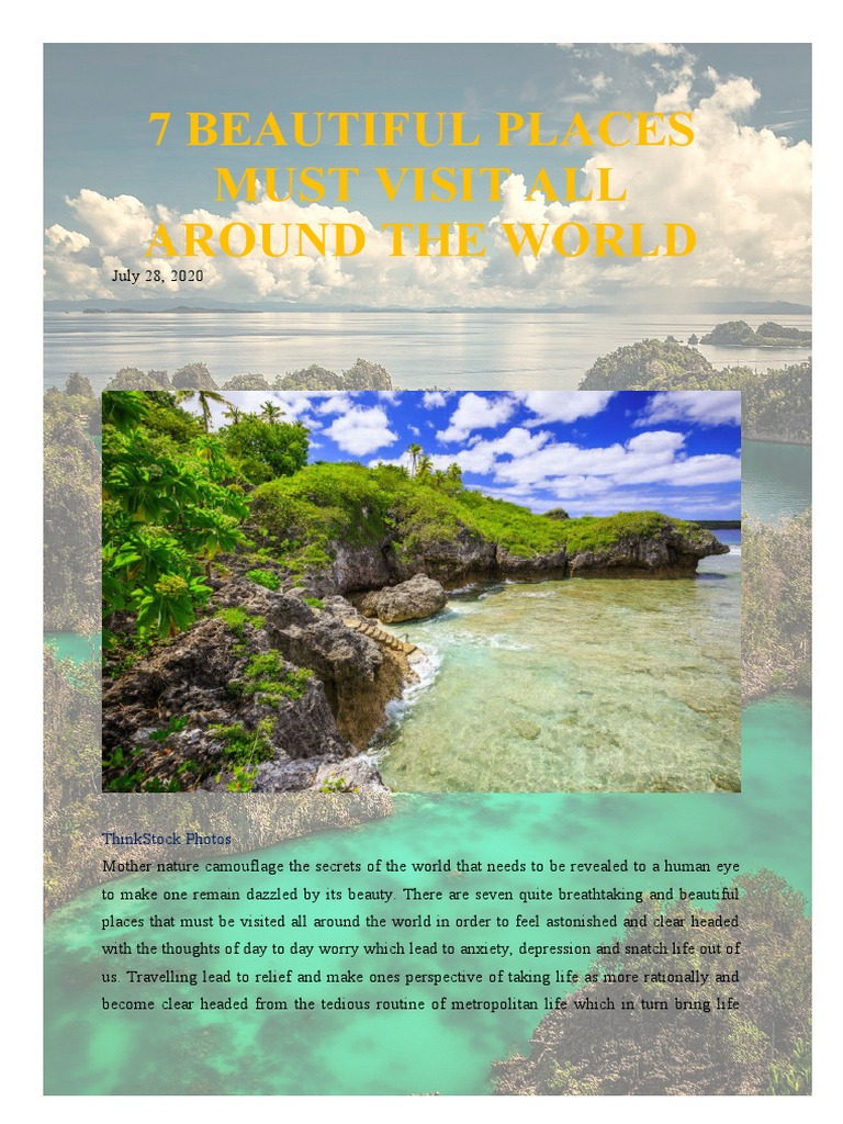 7 Must-Visit Natural Wonders Worldwide | PDF | Transport | Tourism And ...