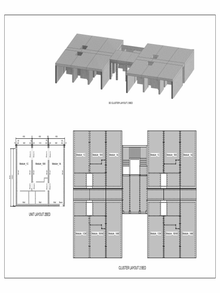 Cluster Layout 2bed | PDF