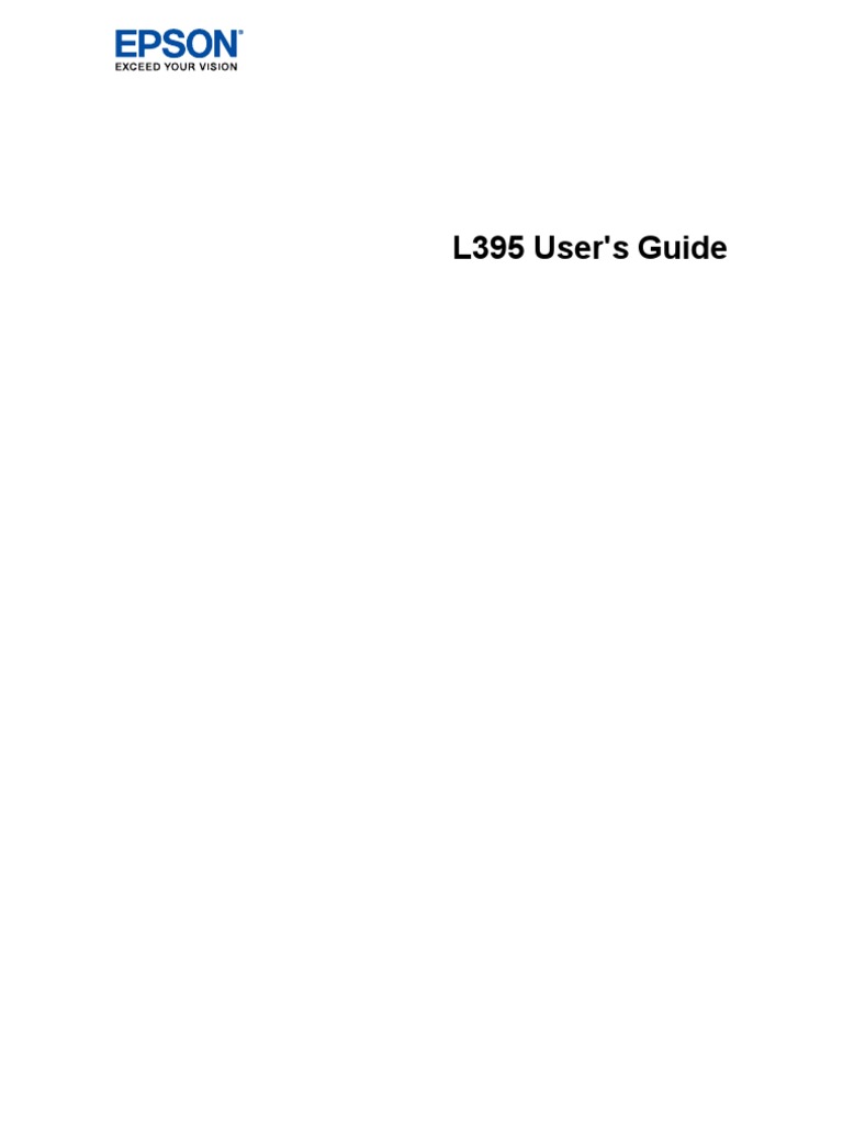 Epson L395 Guide | PDF | Wireless Access Point | Wi Fi