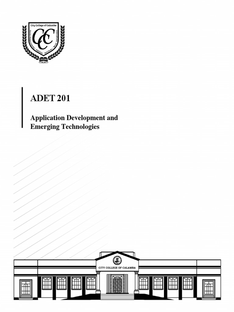 ADET201-Application Development and Emerging Technologies | PDF ...